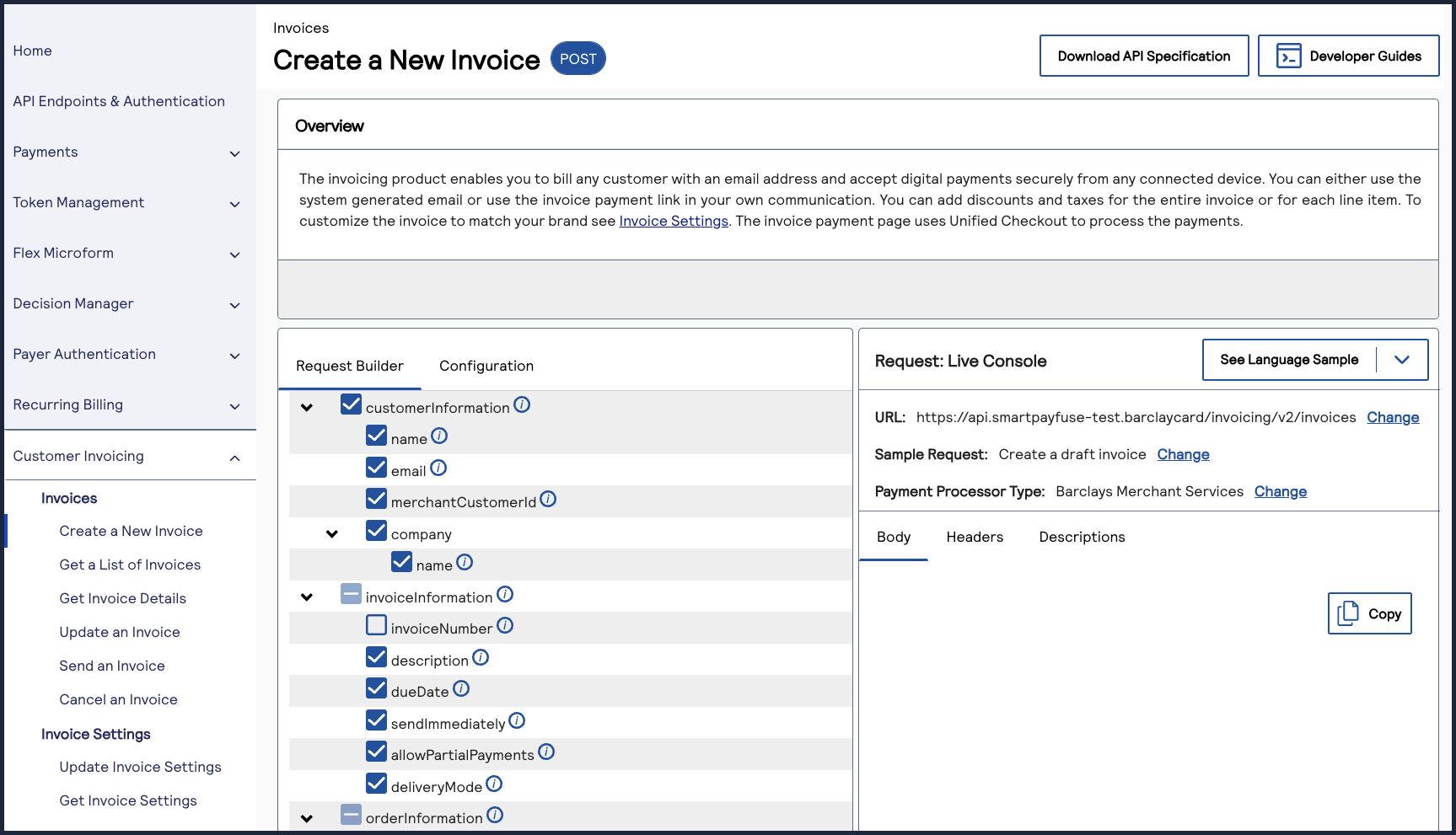 Create a Deliverable Draft Invoice