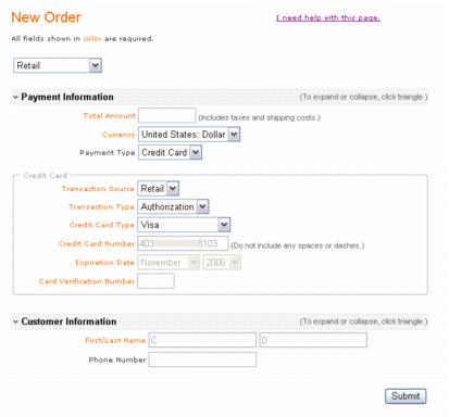 Processing an Order